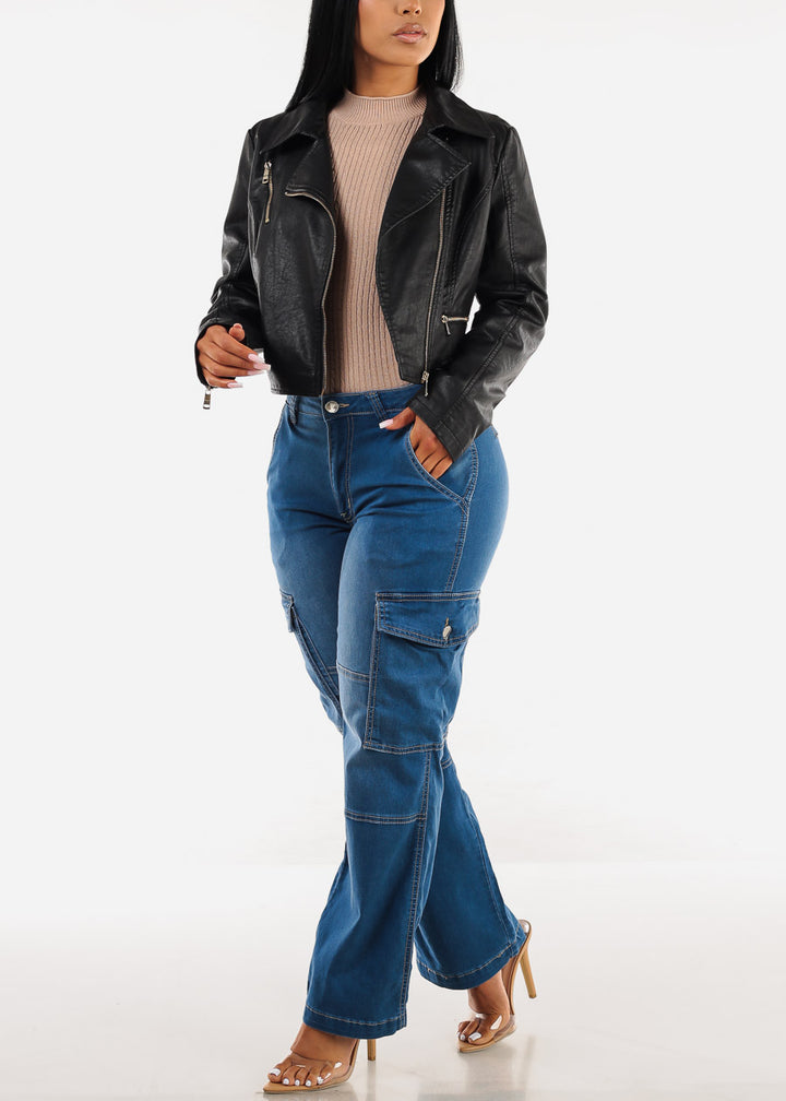Women's Denim and Pleather Jackets - Faux Leather & Suede Jackets ...